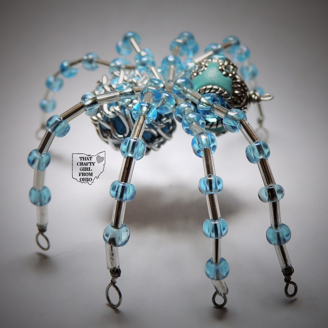 Beaded Spider and My First Experiences With Wire Wrapping