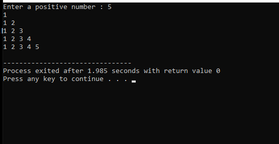 Learn Programming: Write a program to print half pyramid / triangle ...