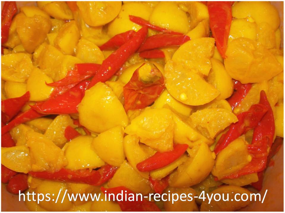 lemon chilli pickle - Indian Recipes 4 you