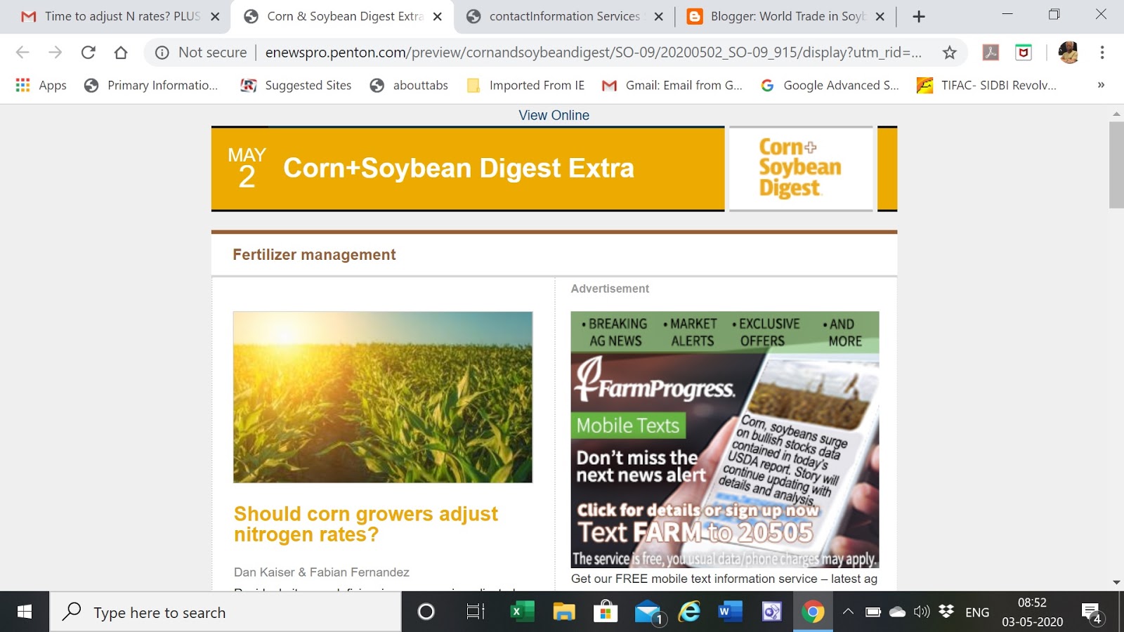 World Trade in Soybeans & products: Corn+Soybean Digest Extra