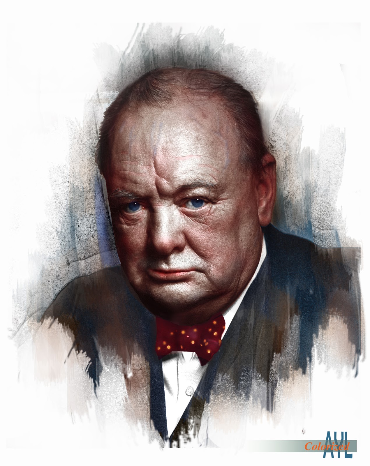 Colors for a Bygone Era: Winston Churchill, from a 1941 photo ...