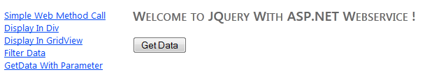 Webservice Call In Jquery Jquery 2 Dotnet