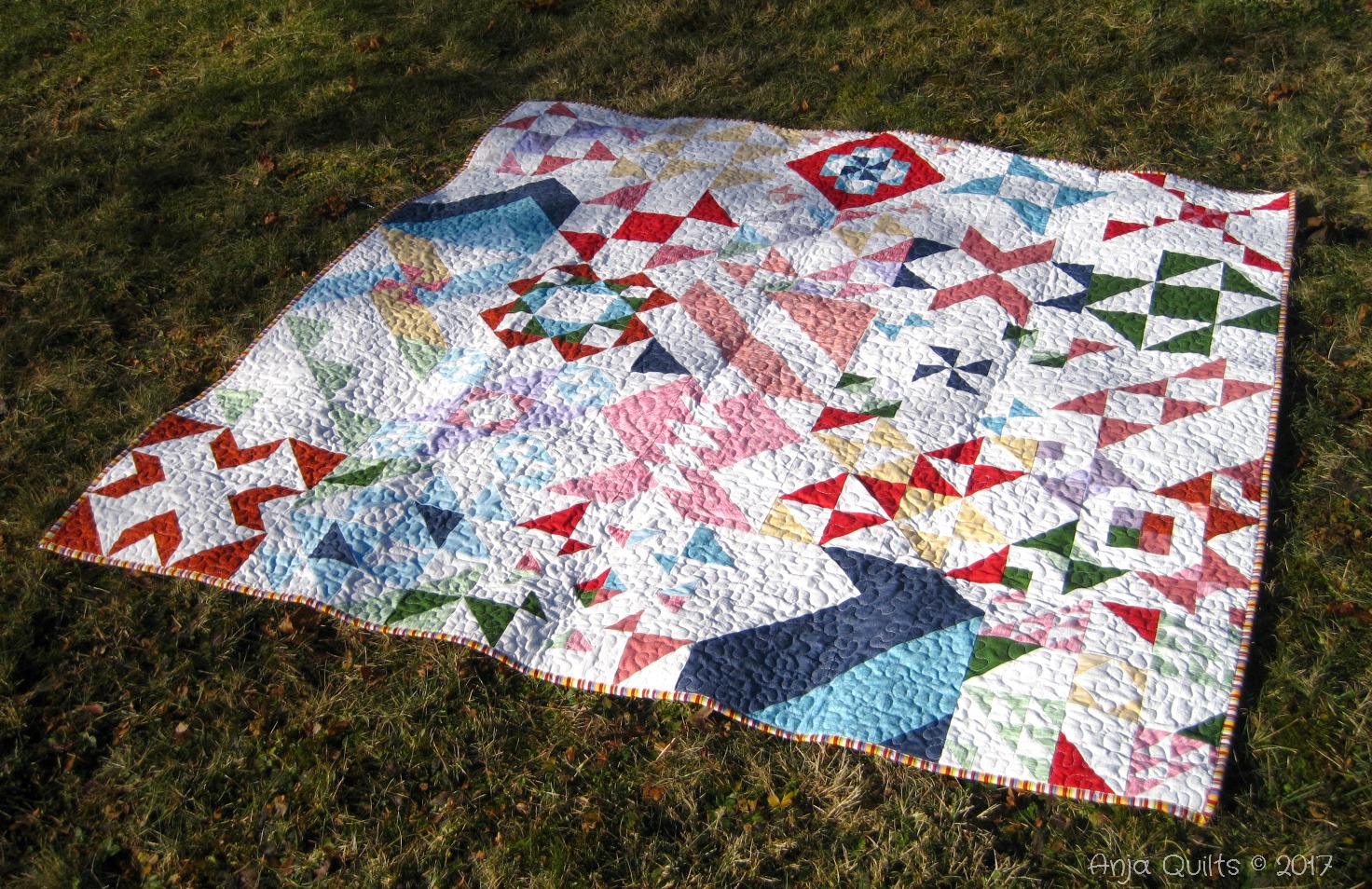 Anja Quilts: TGIFF - Modern HST Sampler