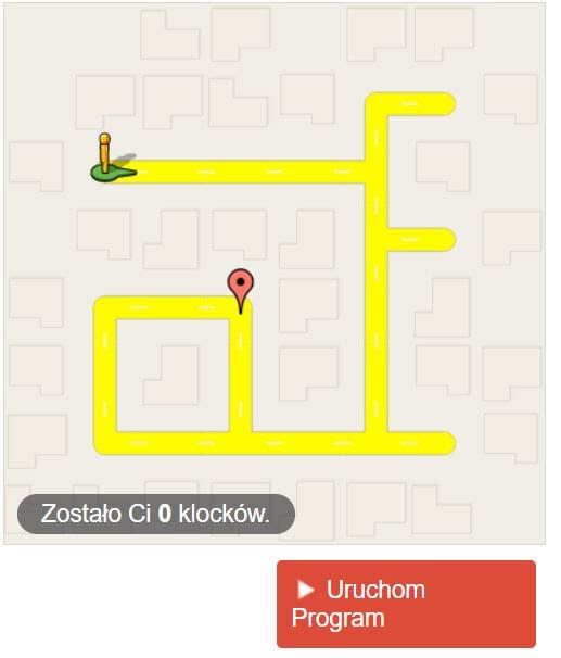 Labirynt w Blockly