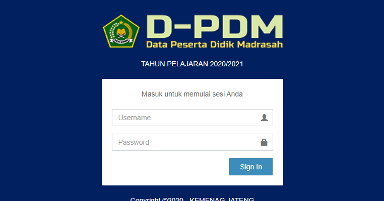 https://jateng.kemenag.go.id/dpdm/ Data Peserta Didik Madrasah DPDM ...