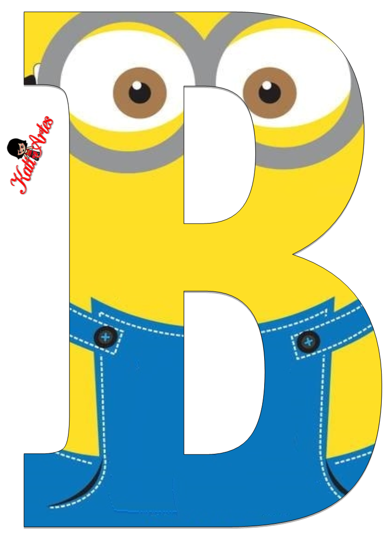 Lindo Alfabeto de Minions. - Oh my Alfabetos!