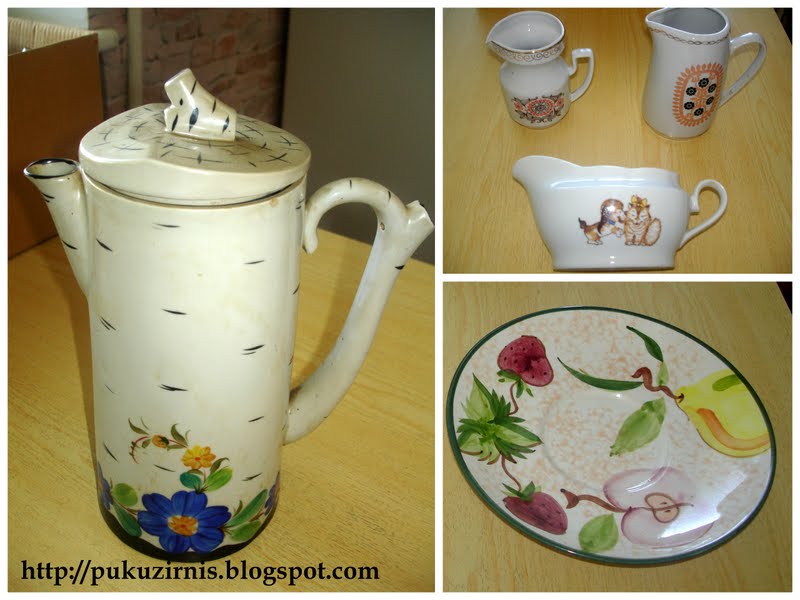 Puķuzirnis: Retro trauki