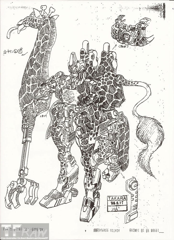 Beast Wars Neo Model Sheets