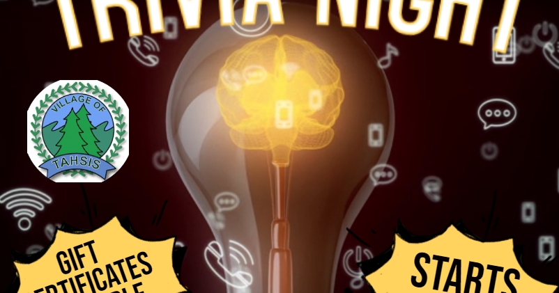 Tahsis Living: ZOOM trivia night