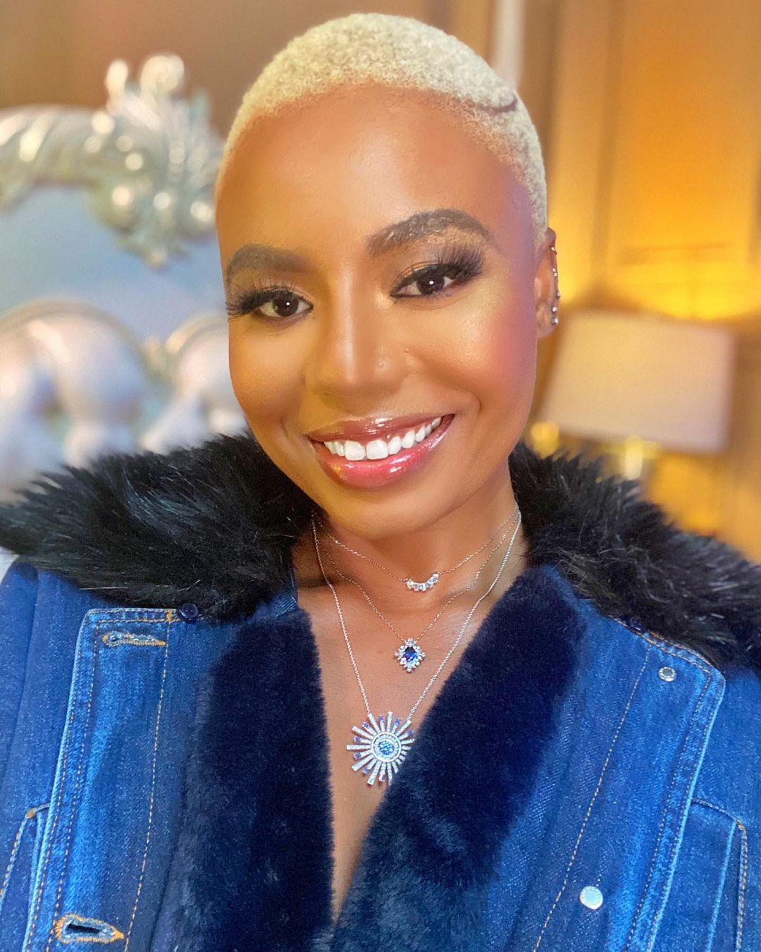 Photo of Nancy Isime bald hairstyle