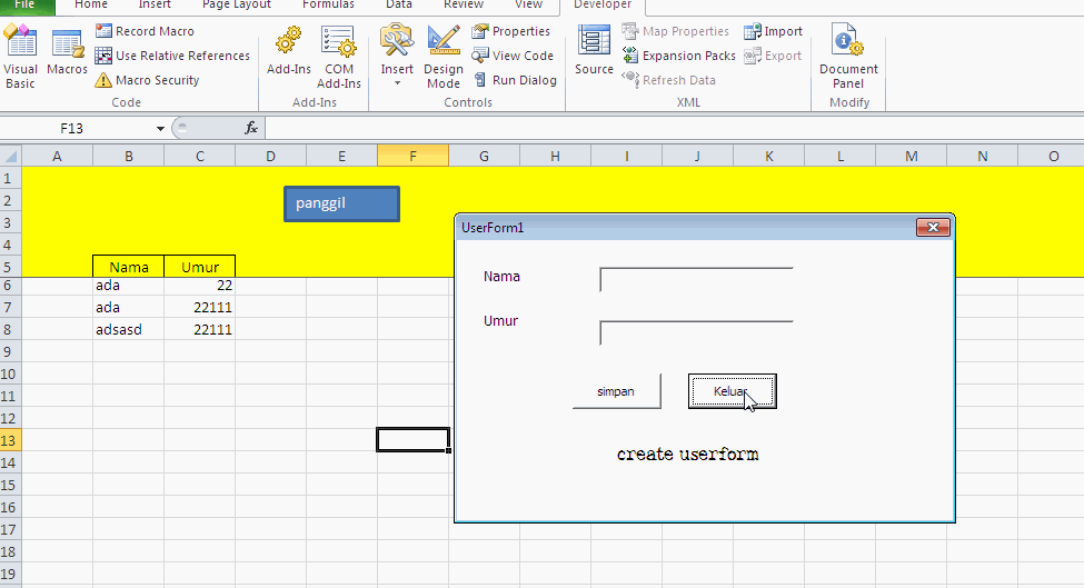 Tutorial Excel Vba Membuat Form Entry Data Sederhana Berikut Contoh Vrogue Tutorial Excel Vba Membuat Form Entry Data Sederhana Berikut Contoh Vrogue