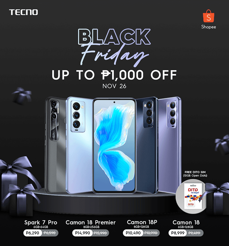 Deal: TECNO Mobile announces Black Friday deals on Lazada and Shopee