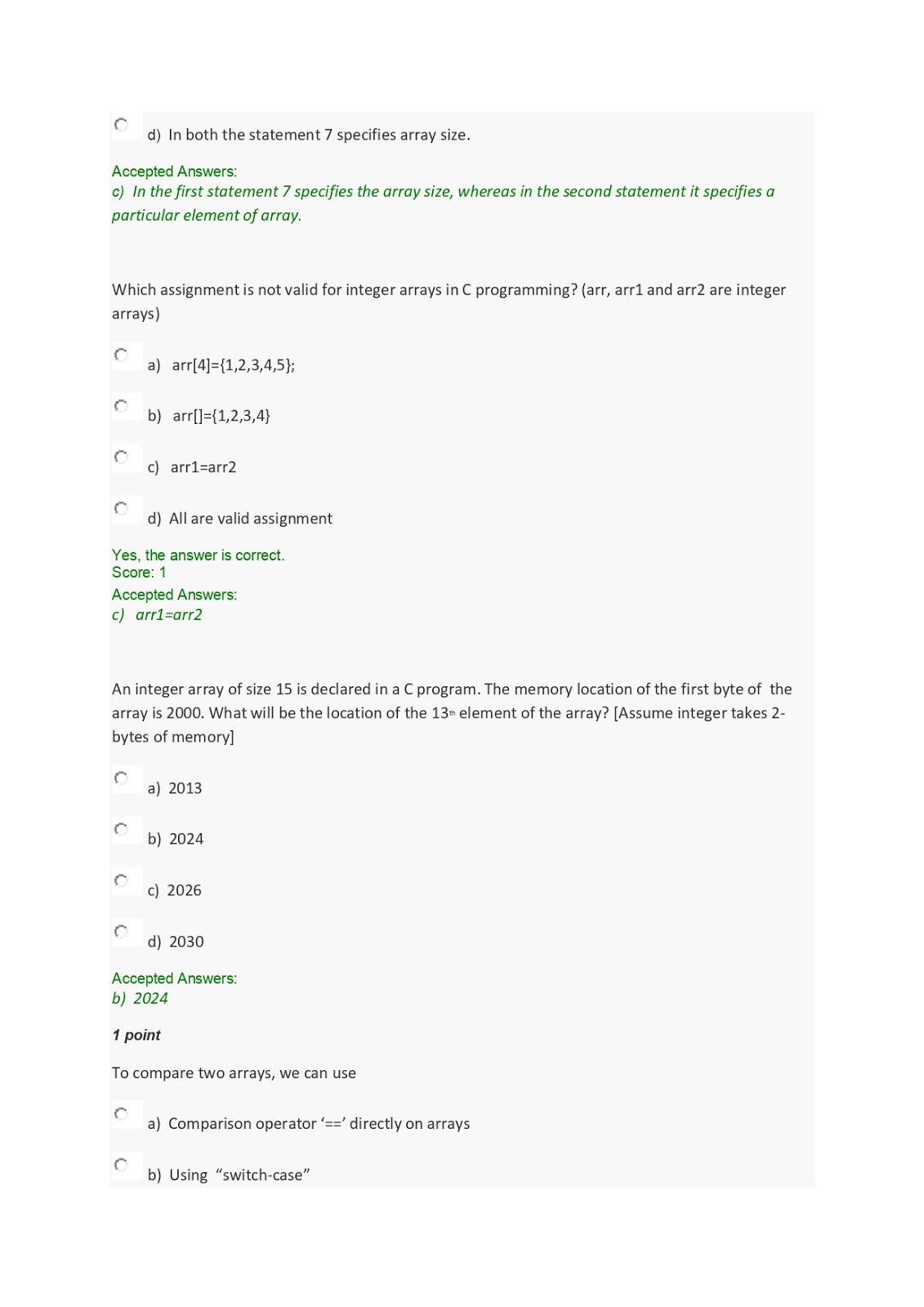 C Language Programming Assignment No 6
