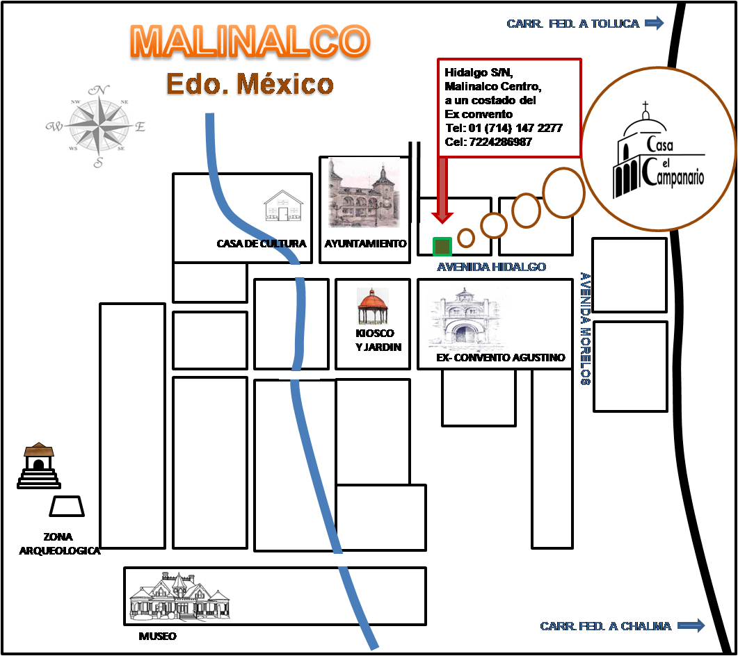 CASA EL CAMPANARIO DE MALINALCO