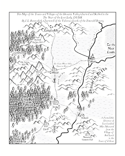 first edition adventures: Map of the Dessarin Valley
