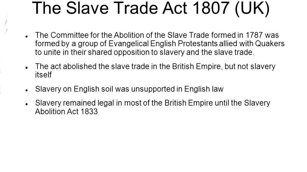 Slave Trade Act 1807