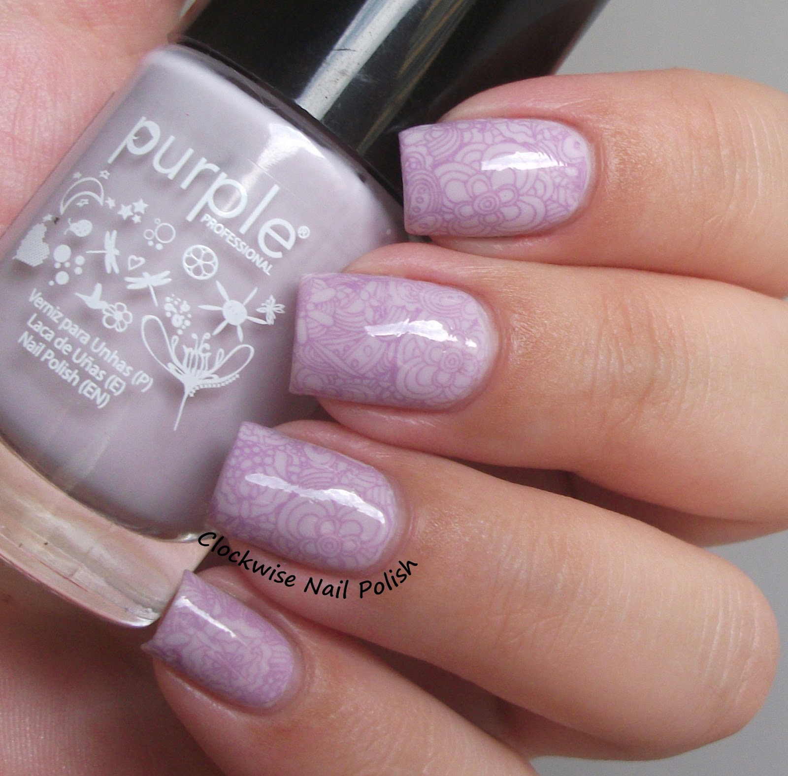 The Clockwise Nail Polish: Uber Chic UB 3-02 Stamping Plate Review