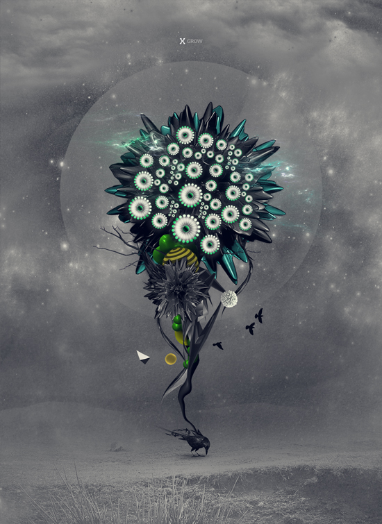 Gratis : Surrealism Abstract Flyer/Poster Template | desainstudio ...