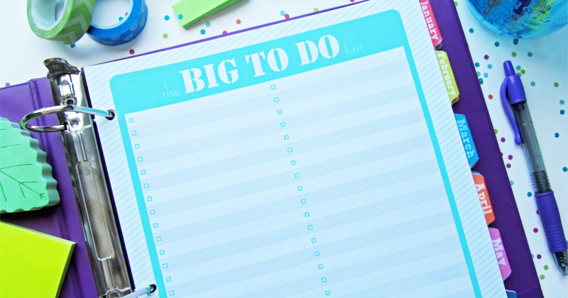 Clean Life and Home: Freebie: The BIG To Do List!