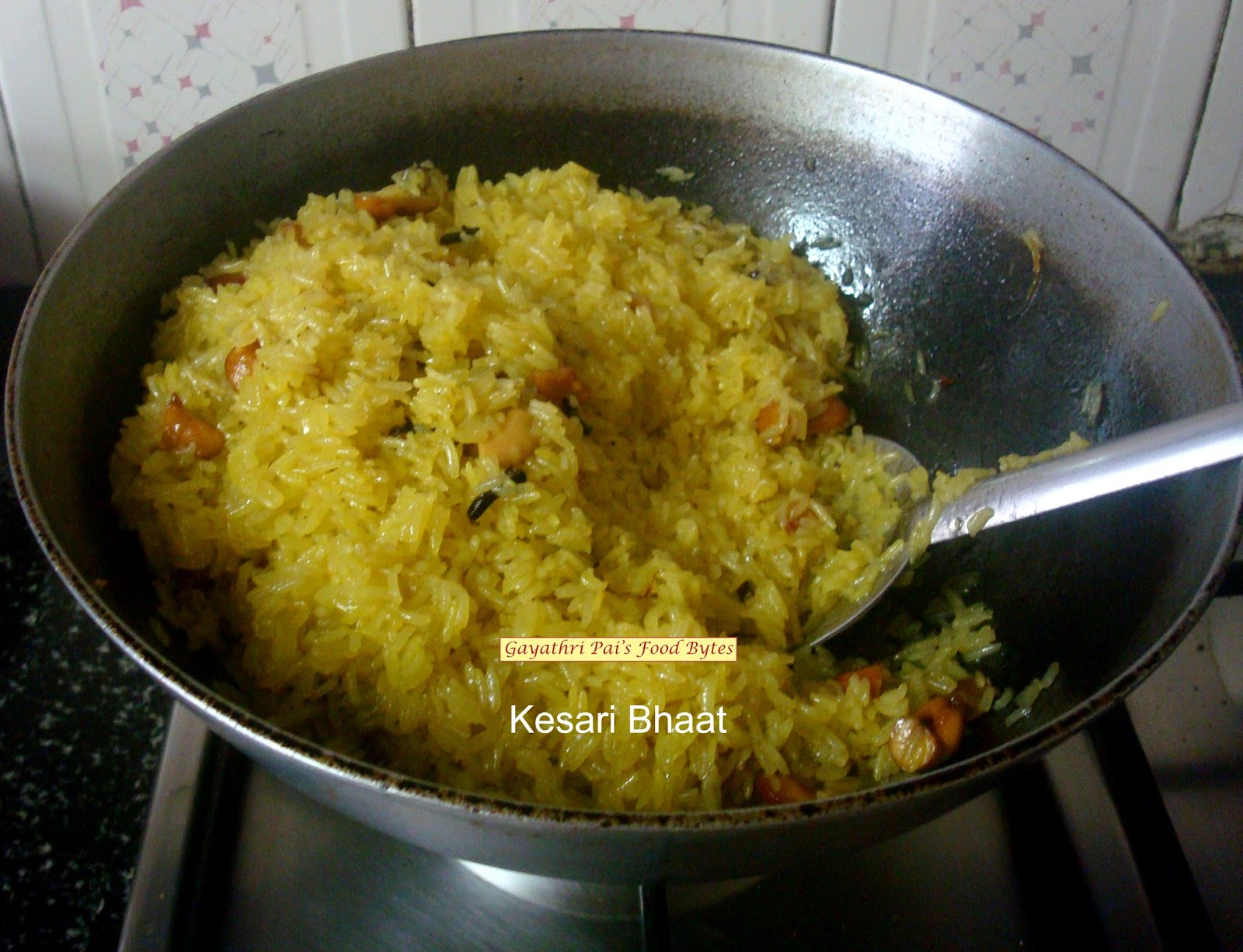 Gayathri Pai's Food Bytes: Kesari (Keshar) Bhaat / Sweet Saffron Rice.