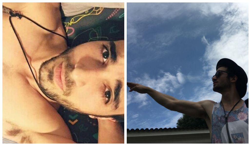 Suvaco do Fiuk: Suvacos OFF: Mc Berti de bermuda branca marcando o "Pau de Selfie".