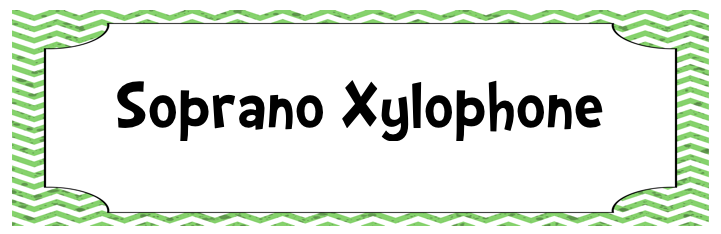 Treble in the Classroom: Chevron Dot Orff Instrument Labels