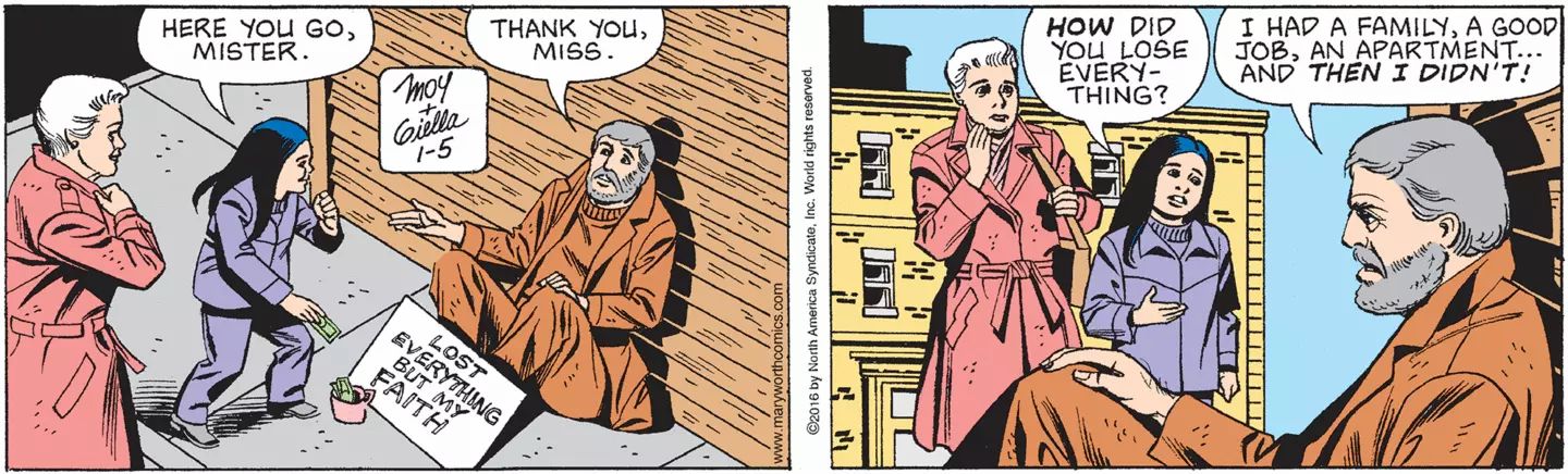 Old Comics world: Mary Worth Daily Strips (2016) - King Features
