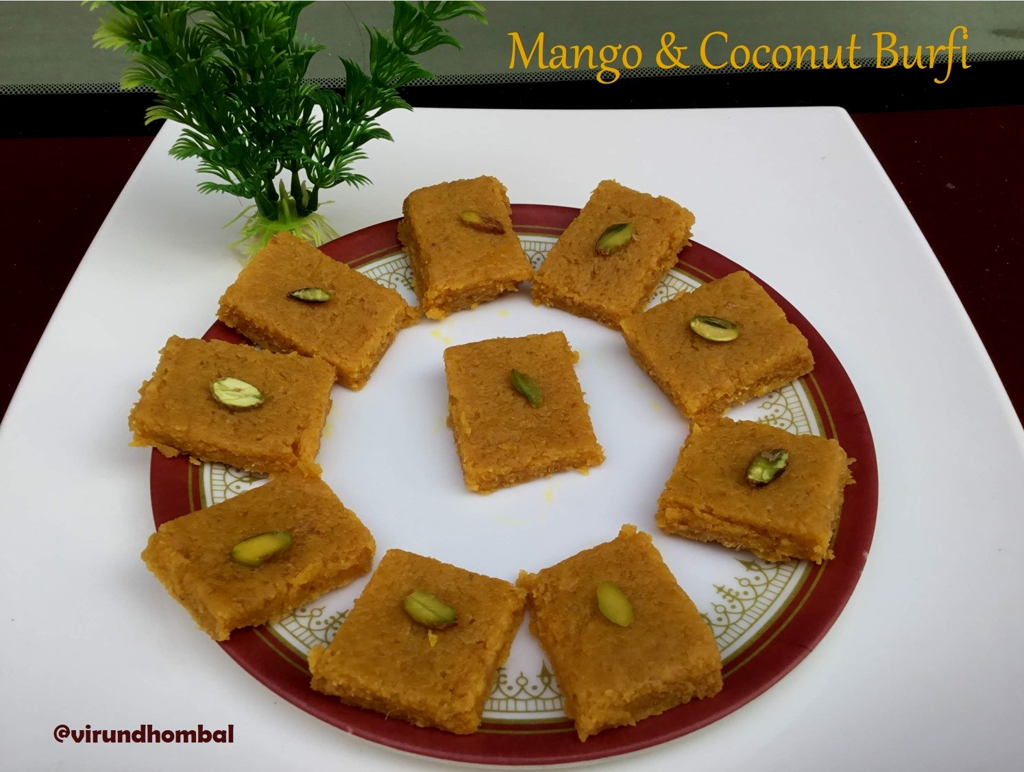Mango and Coconut Burfi
