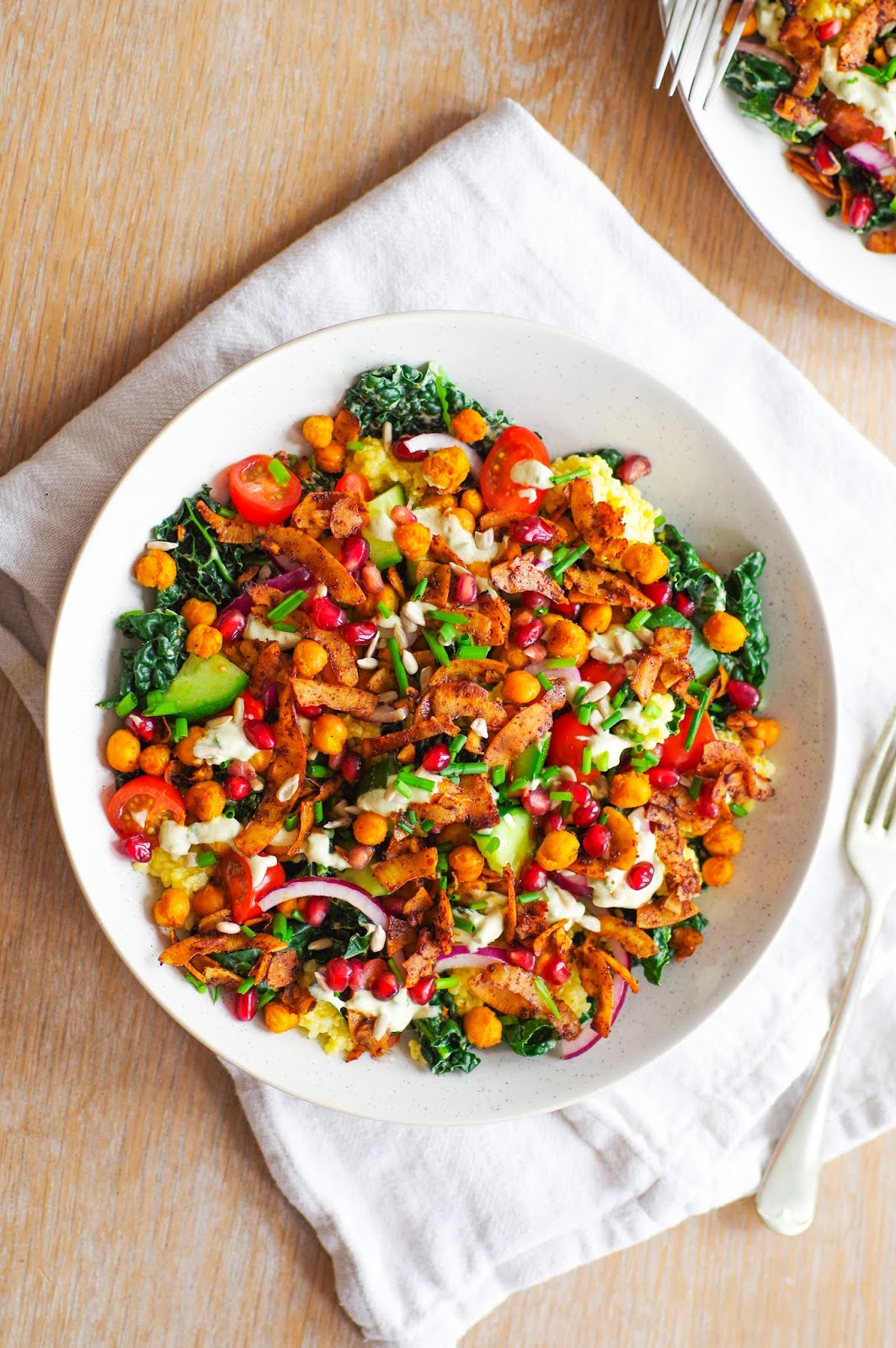 Turmeric Chickpea & Millet Salad |Euphoric Vegan