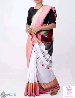 Khadi cotton saree: starting ₹550/- Free COD whatsap+919199626046