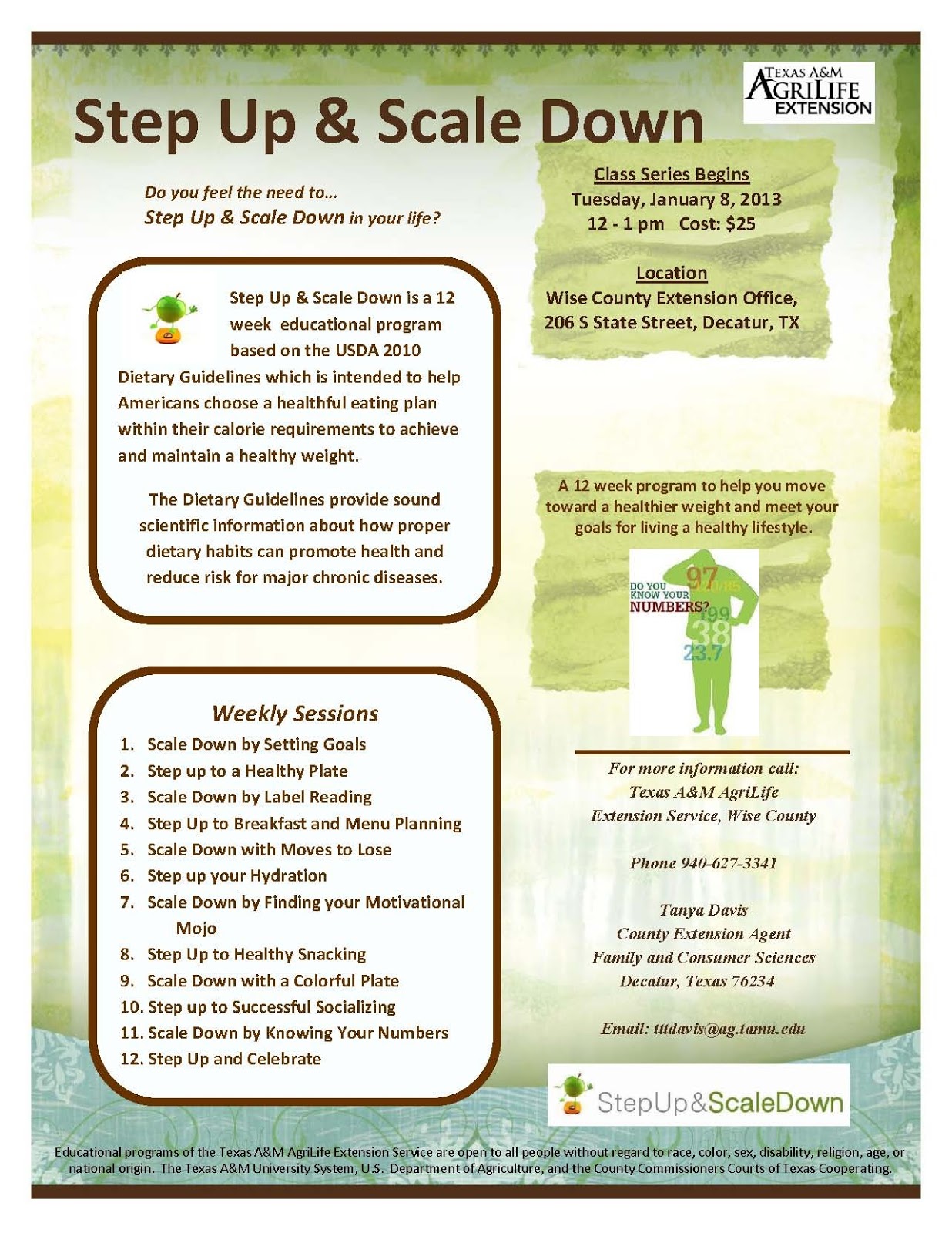 Texas A&M Agrilife Extension - Wise County: Step up to Scale Down