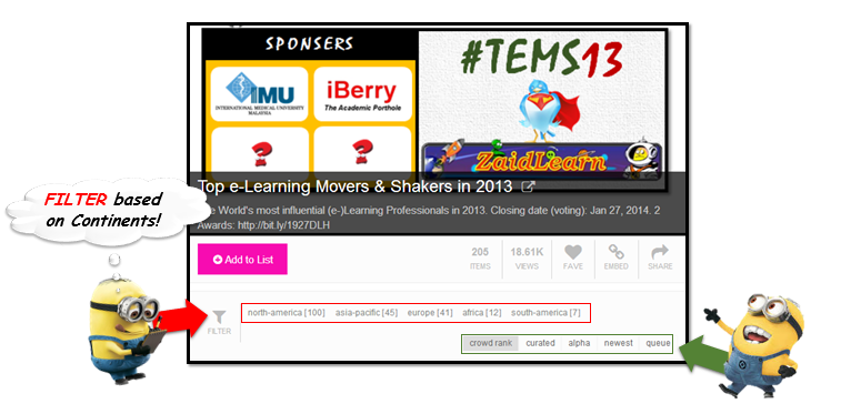 ZaidLearn: Vote for the Top e-Learning Movers & Shakers in 2013...Listly Style! (Part 1)