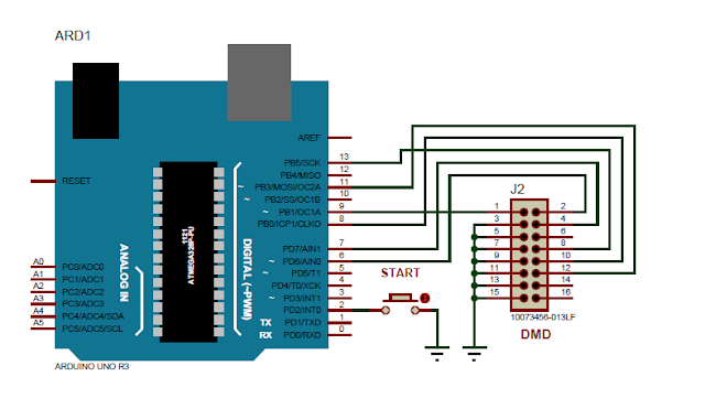 Arduino - LED Matrix P10 Wiring
