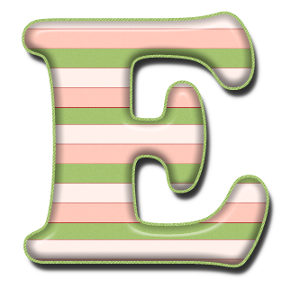 Abecedario con Rayas Horizontales. Alphabet with Horizontal Stripes ...