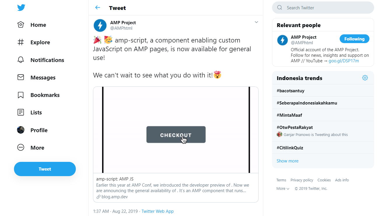 New Feature on AMP, amp-script is Live! - AMP for Blogger New Feature on AMP, amp-script is Live! - AMP for Blogger