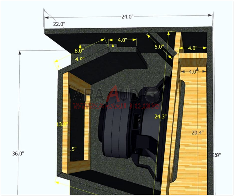 Skema Box Horn Subwoofer XMCV-D18 Front Loaded