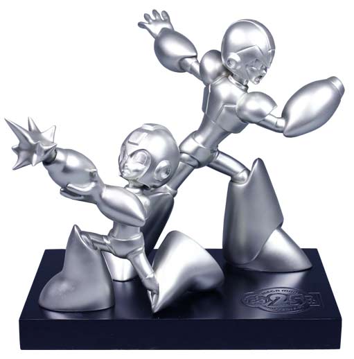 Rockman Corner: Silver Mega Man 25th Anniversary Statue Hitting Mailboxes