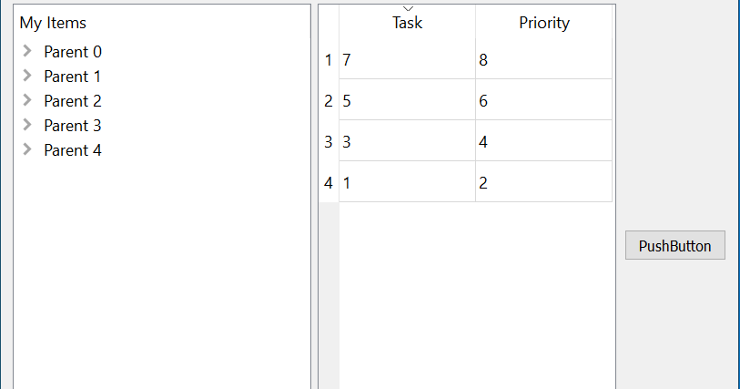 QTreeView and QTableView dynamic changes