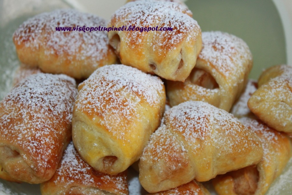 Visko po trupinėlį: Skarelės su obuoliais