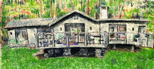 Daniel Baxter Art: A Home Amongst the Trees...