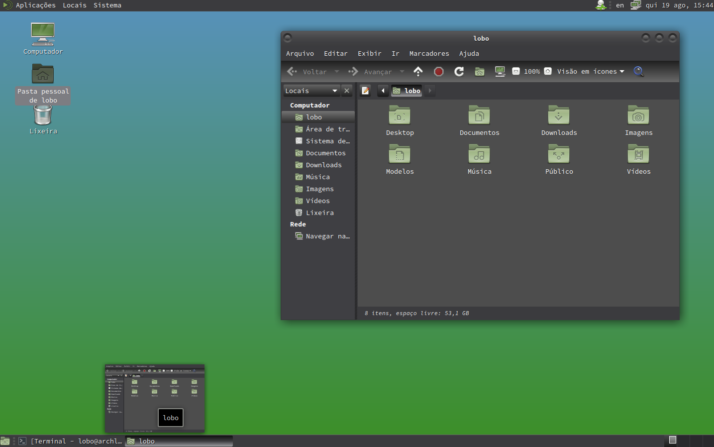 Ambiente gráfico Linux Mate Desktop 1.26