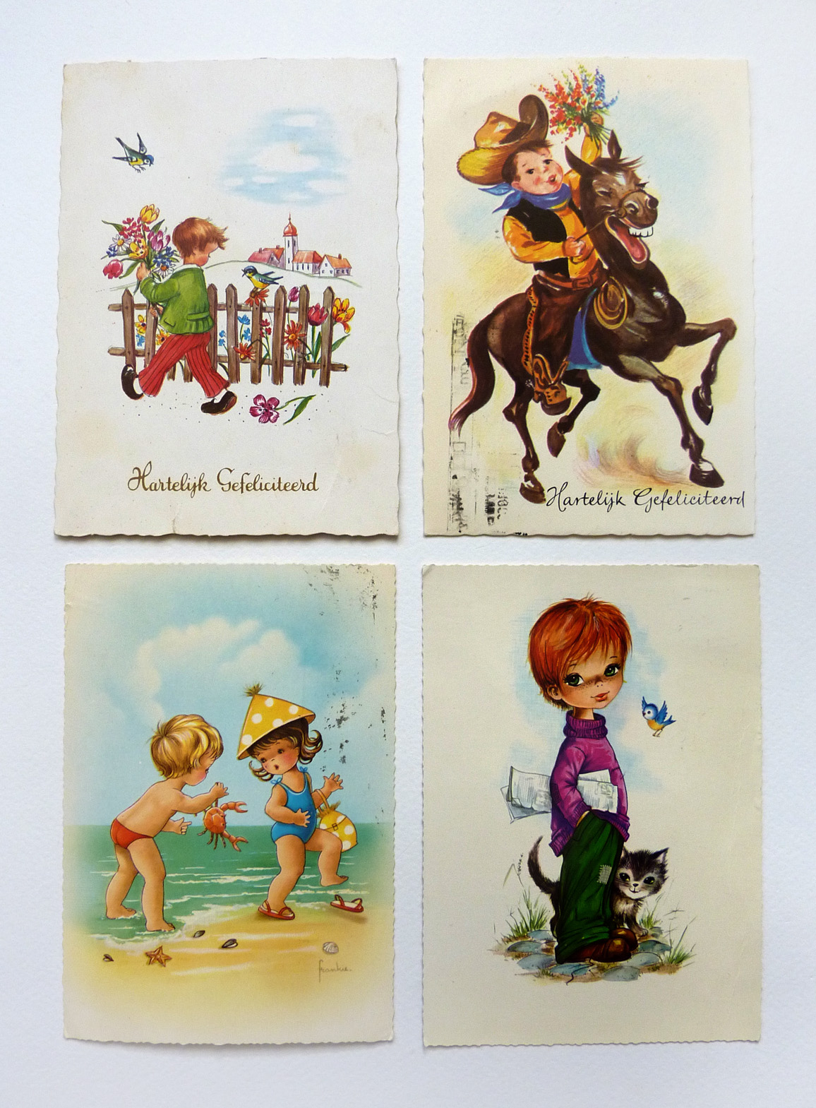 turning pages: Vintage postcards for kids