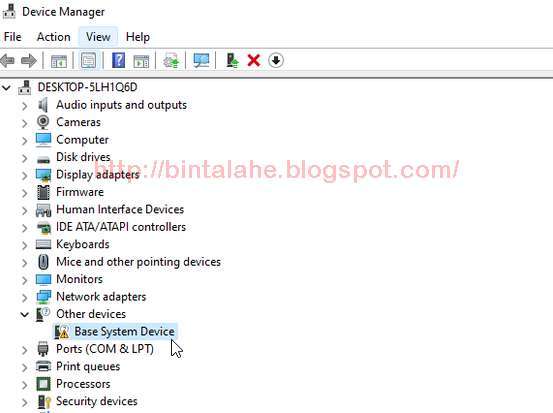 Cara Mengatasi Peringatan "Base System Device" di Device Manager ...
