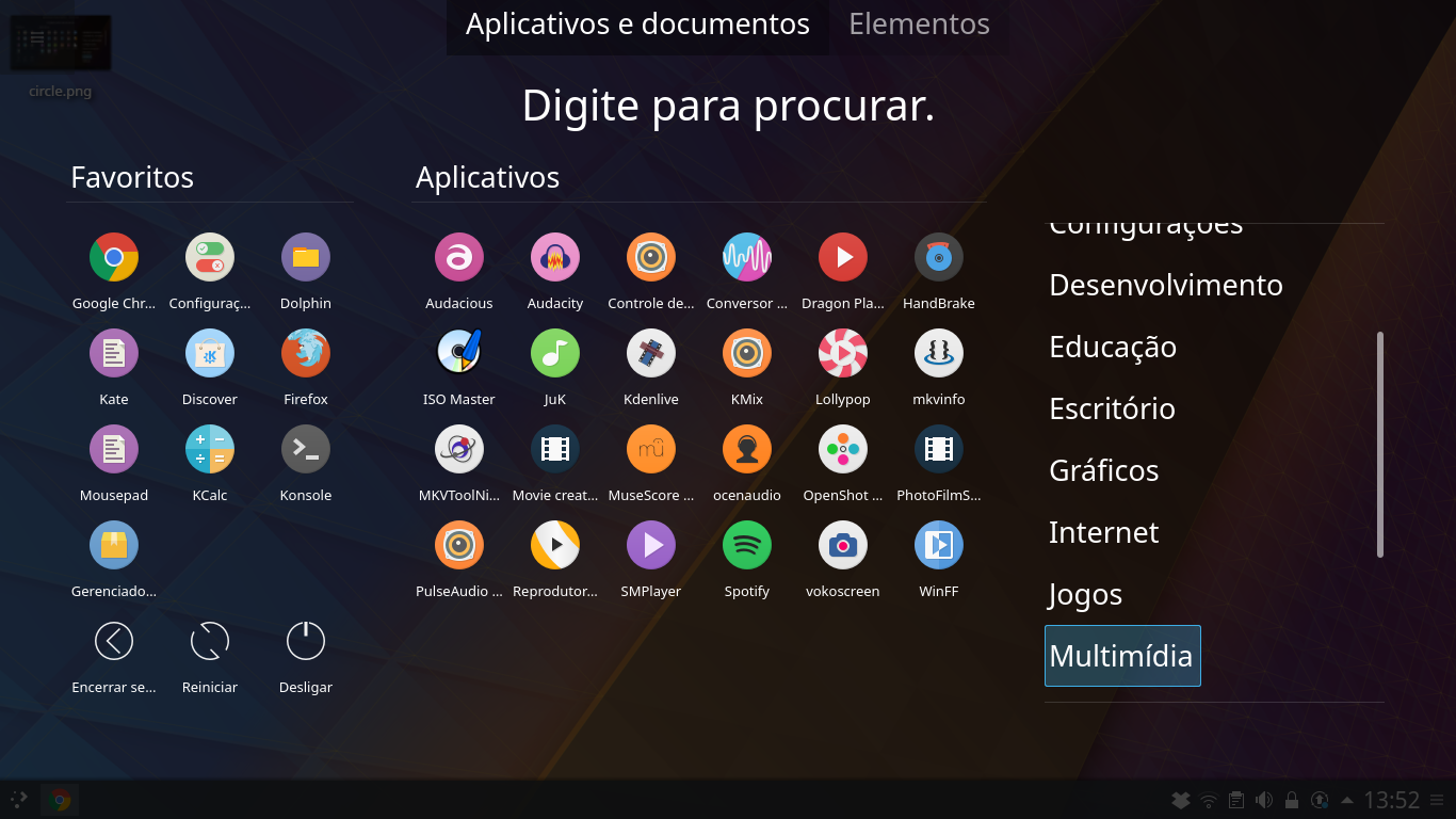 Tema de ícones Numix Circle para GNU/Linux
