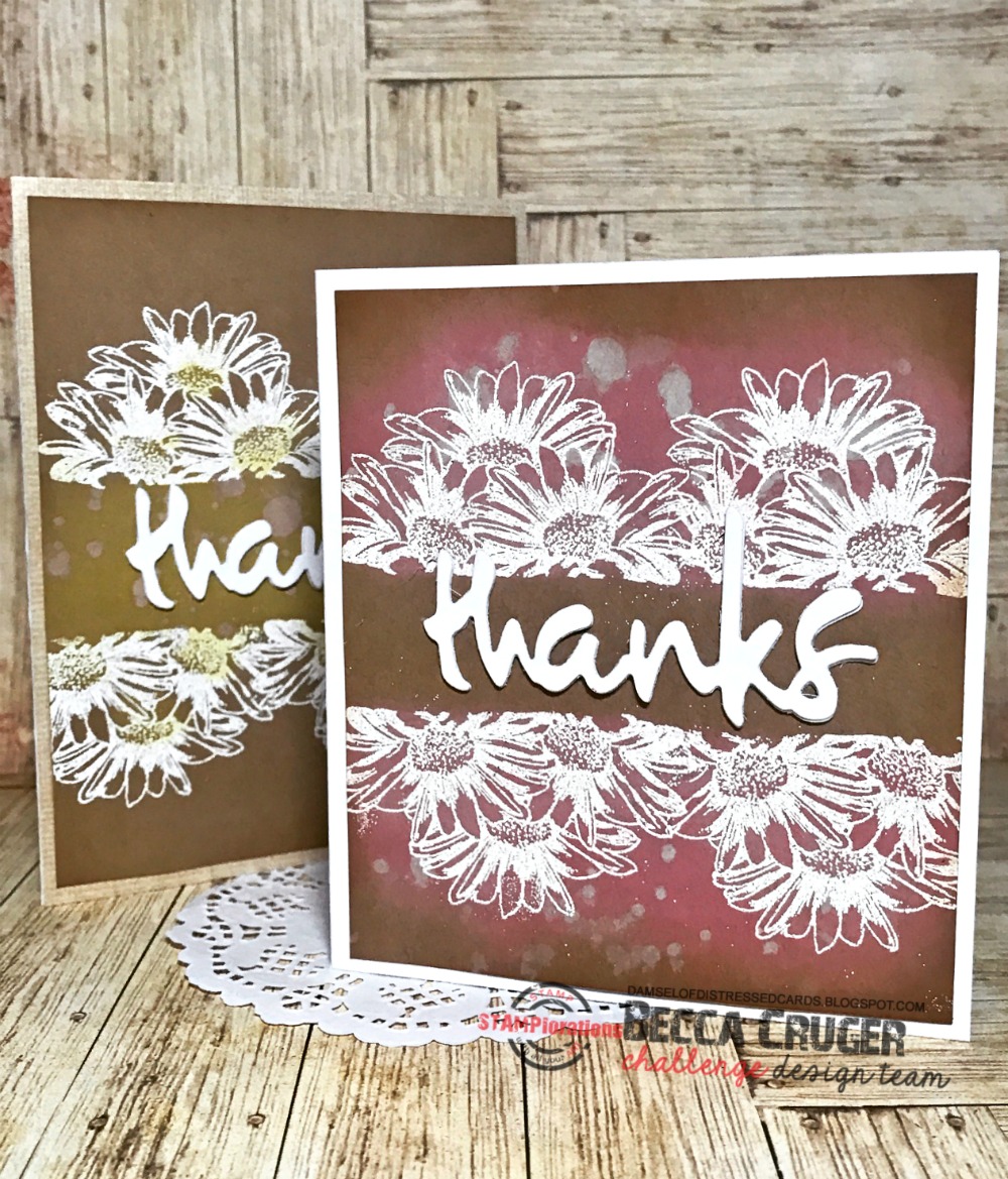 The Damsel of Distressed Cards: Distress Oxides - Take 2! Sponging on Kraft