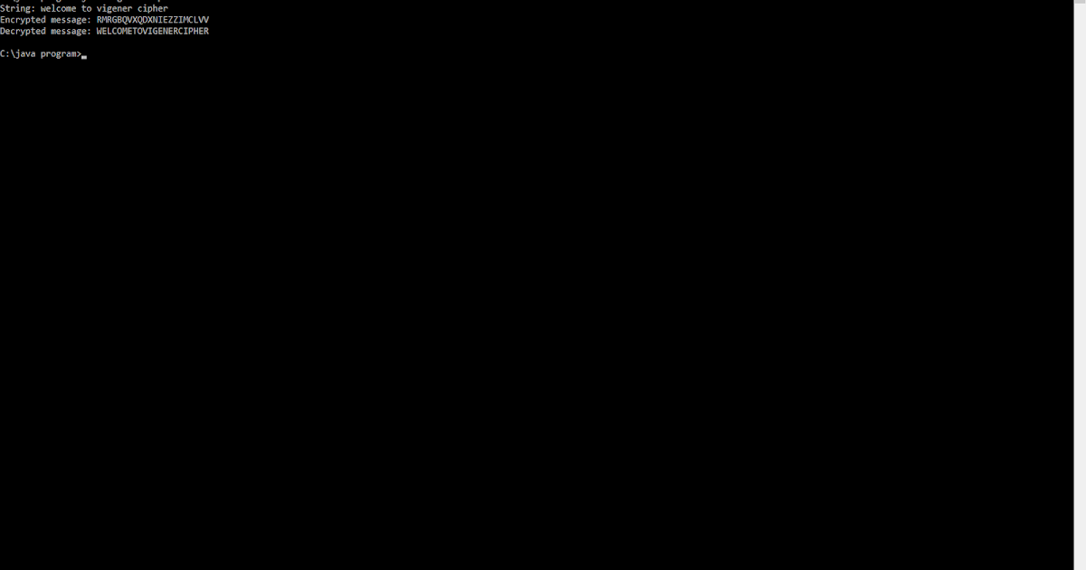 GR SOLUTION: Vigenere Cipher implementation in java GR SOLUTION: Vigenere Cipher implementation in java