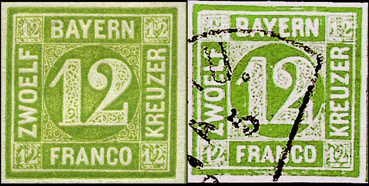 Classic Stamp Forgeries: Germany - Bavaria