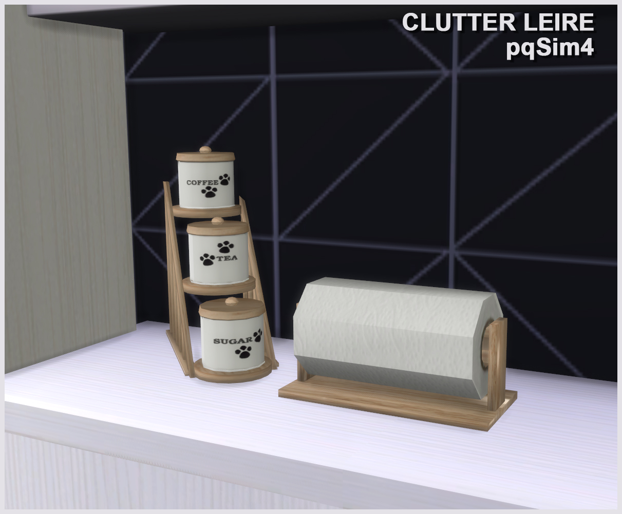 Clutter Cocina "Leire". Sims 4 Custom Content.
