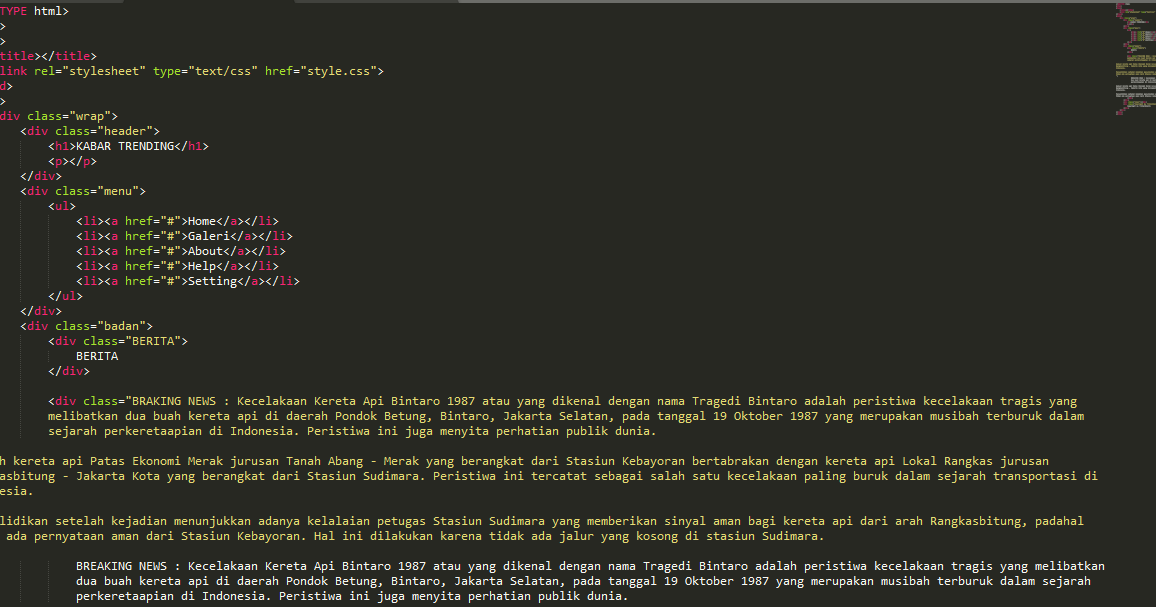Cara membuat website sederhana