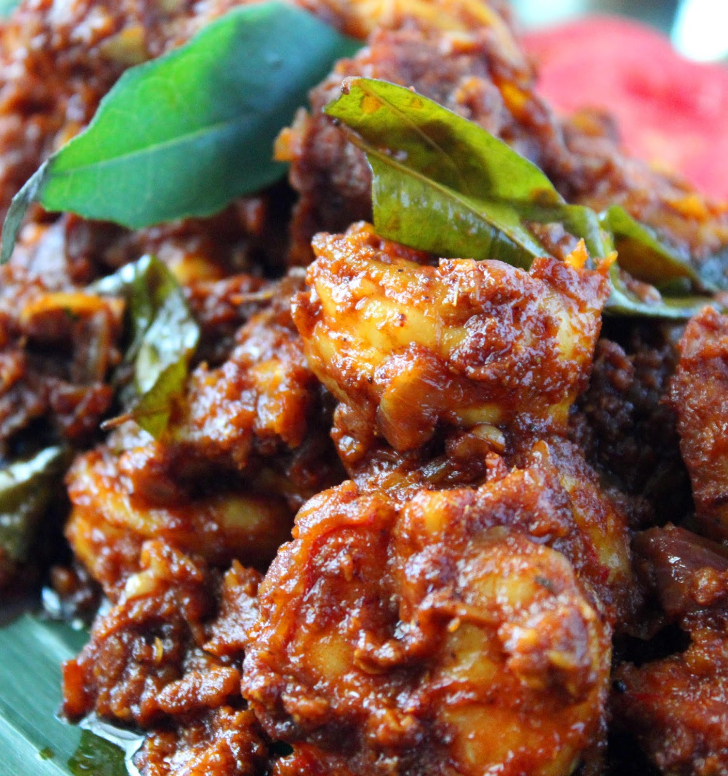 Prawns Ghee Roast - Mangalorean Spicy Prawns Masala
